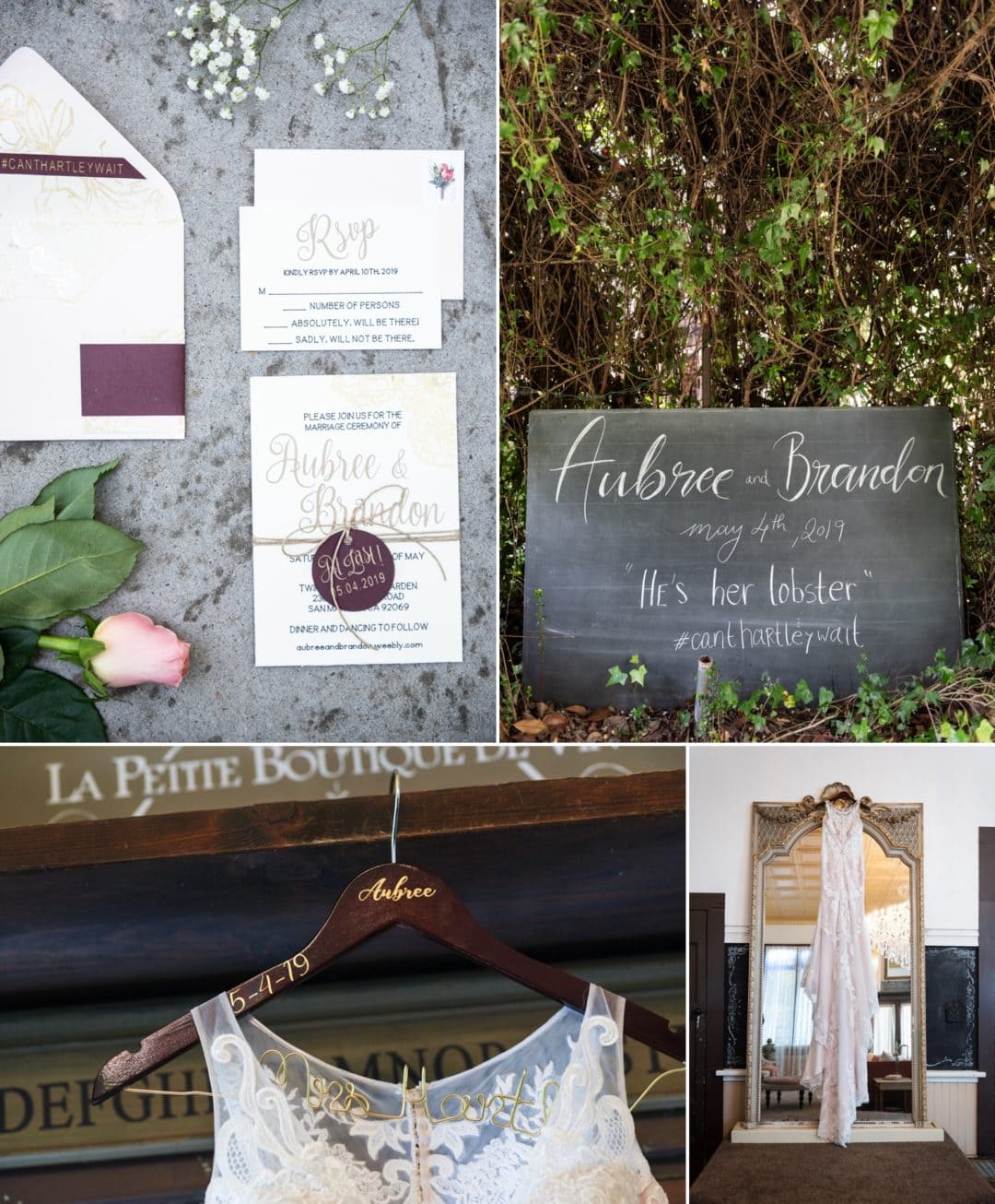 Aubree + Brandon :: He's Her Lobster Wedding :: Twin Oaks House - Emry ...